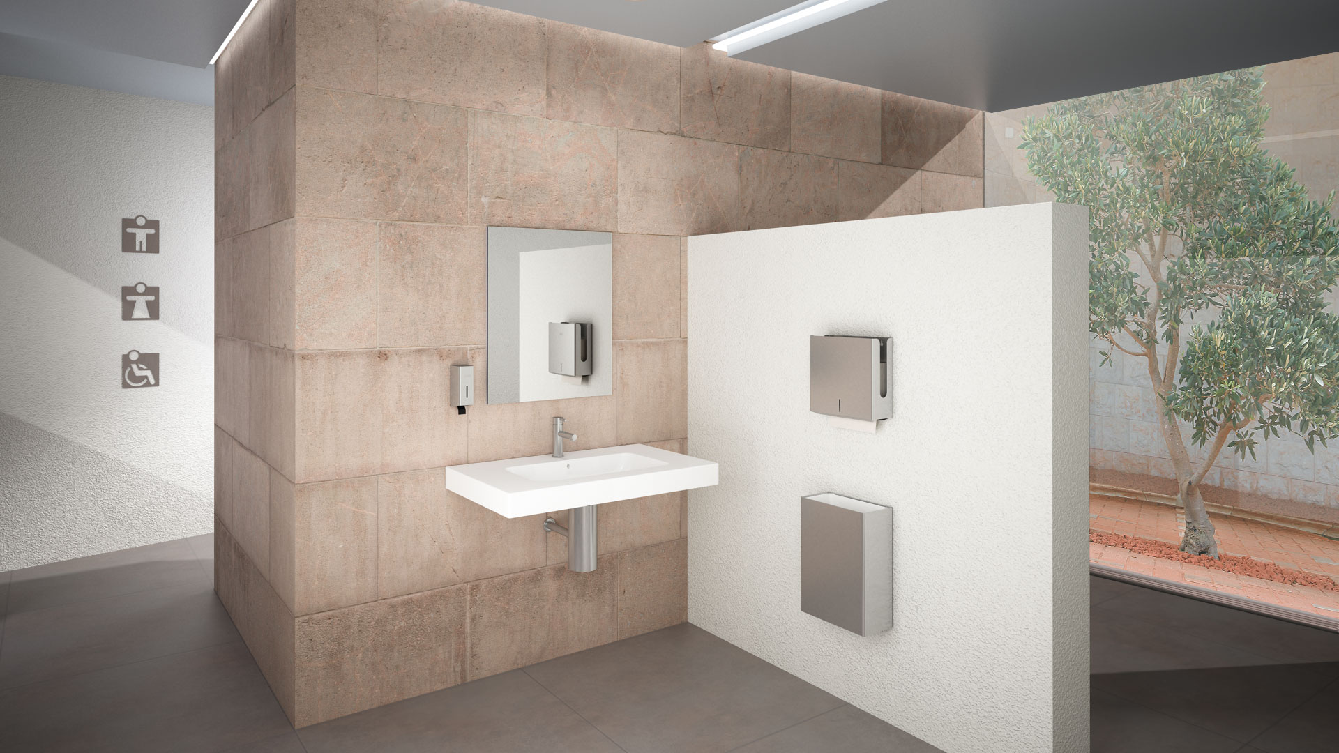 Pintaan asennettavat tuotteet wc-tiloihin - Tamsale